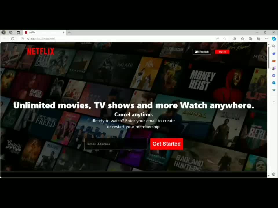 Designing a responsive Netflix clone using HTML and CSS | Raj Rana ... Designing a responsive Netflix clone using HTML and CSS | Raj Rana ...
