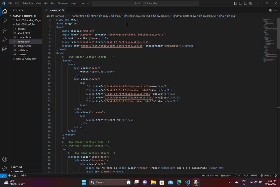 Prince Prashant Kumar Jha on LinkedIn: #codsoft #codsoftinternship # ... Prince Prashant Kumar Jha on LinkedIn: #codsoft #codsoftinternship # ...