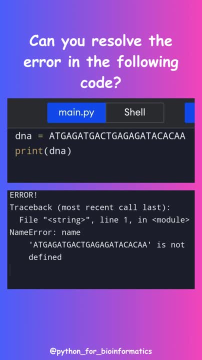 Python for Bioinformatics on LinkedIn: #pythonprogramming #dna # ... Python for Bioinformatics on LinkedIn: #pythonprogramming #dna # ...