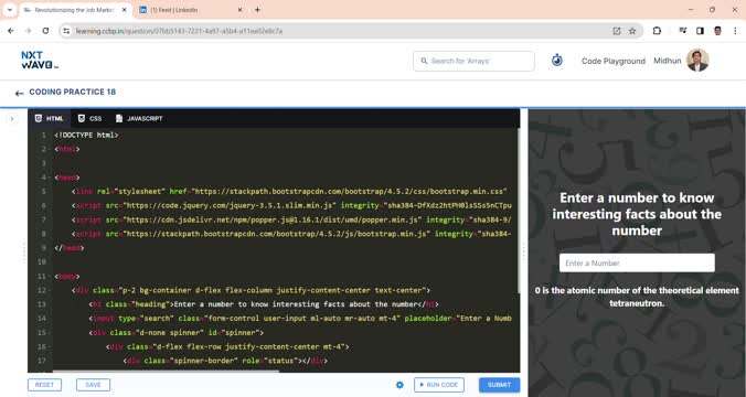 Midhun A on LinkedIn: #ccbp #javascript #nxtwave #html #css #javascript Midhun A on LinkedIn: #ccbp #javascript #nxtwave #html #css #javascript