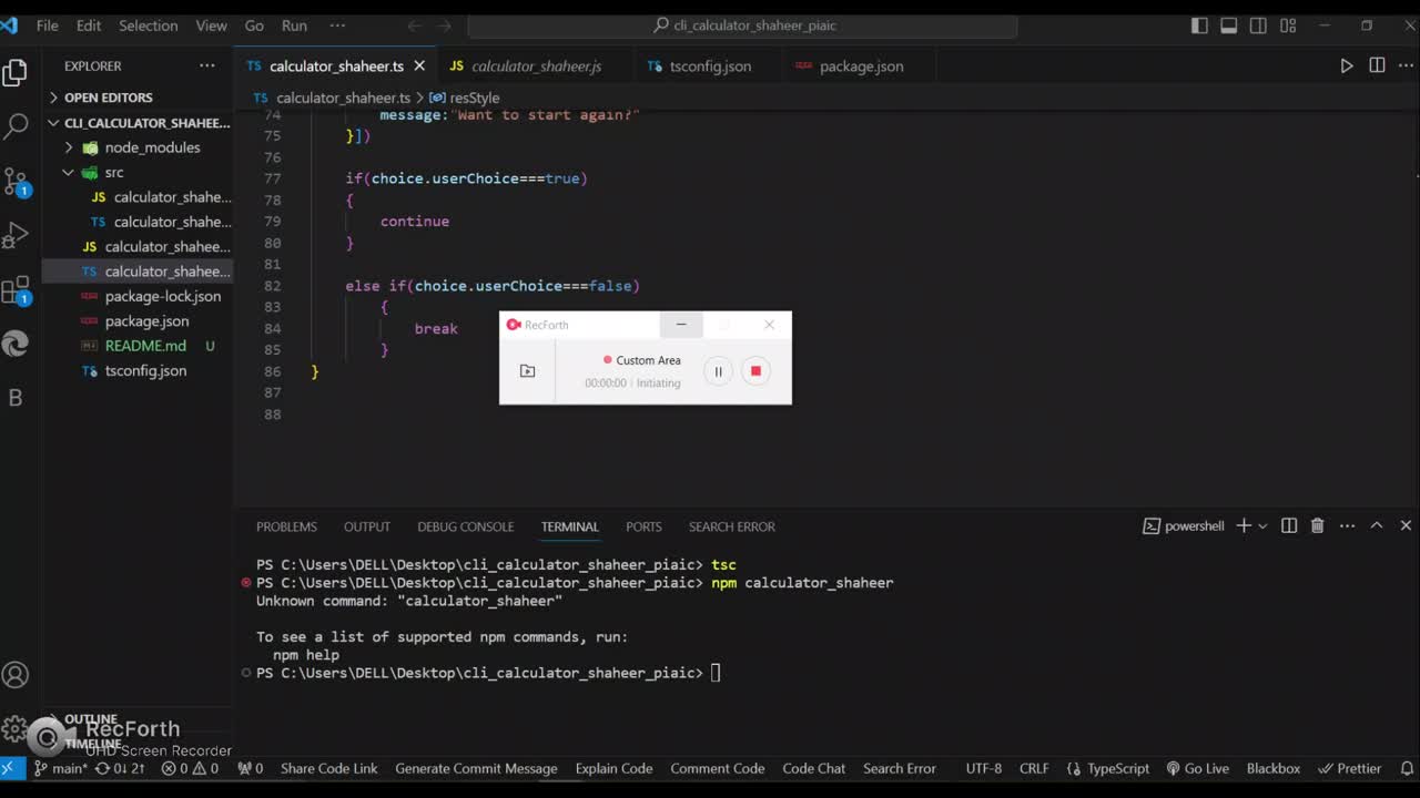 How to publish a calculator project on npm | Muhammad Shaheer Kamran ... How to publish a calculator project on npm | Muhammad Shaheer Kamran ...
