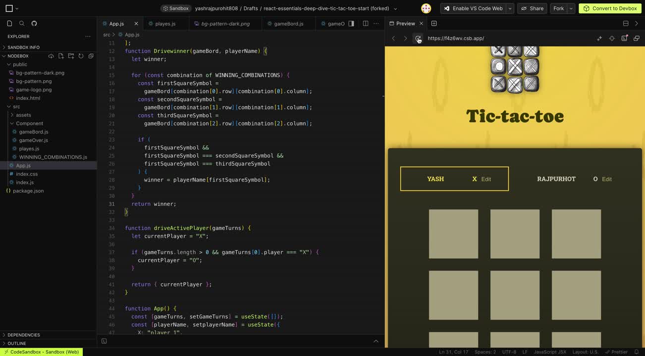 Yash Rajpurohit on LinkedIn: #reactjs #webdevelopment #tictactoe # ... Yash Rajpurohit on LinkedIn: #reactjs #webdevelopment #tictactoe # ...