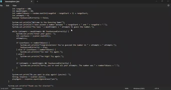 sreeja jeevanantham on LinkedIn: #javaprogramming #numberguessinggame # ... sreeja jeevanantham on LinkedIn: #javaprogramming #numberguessinggame # ...