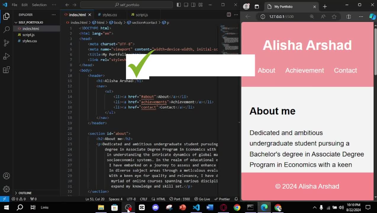 Alisha Arshad on LinkedIn: #webdevelopment #portfolio #codingjourney # ... Alisha Arshad on LinkedIn: #webdevelopment #portfolio #codingjourney # ...
