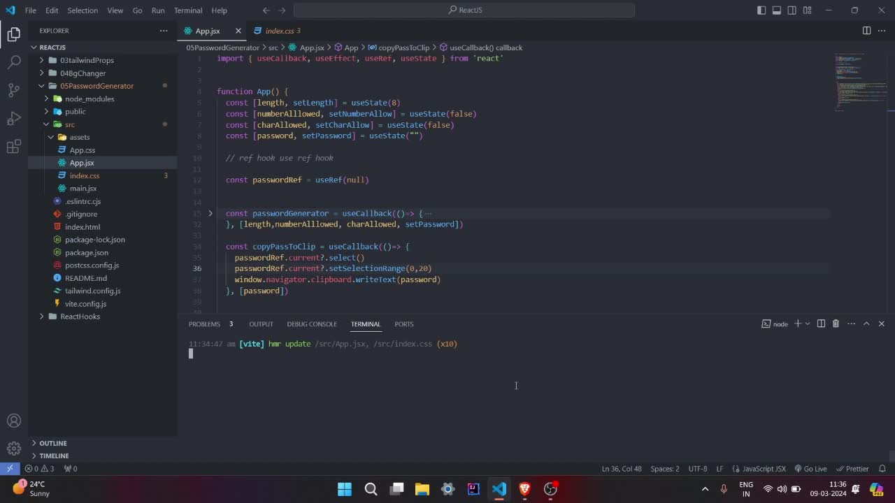 #reactjs #javascript #codingjourney #webdevelopment #passwordgenerator ... #reactjs #javascript #codingjourney #webdevelopment #passwordgenerator ...