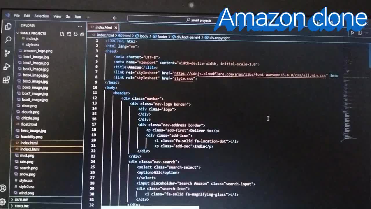 Devanshi Vijay on LinkedIn: #webdevelopment #html #css #amazonclone Devanshi Vijay on LinkedIn: #webdevelopment #html #css #amazonclone