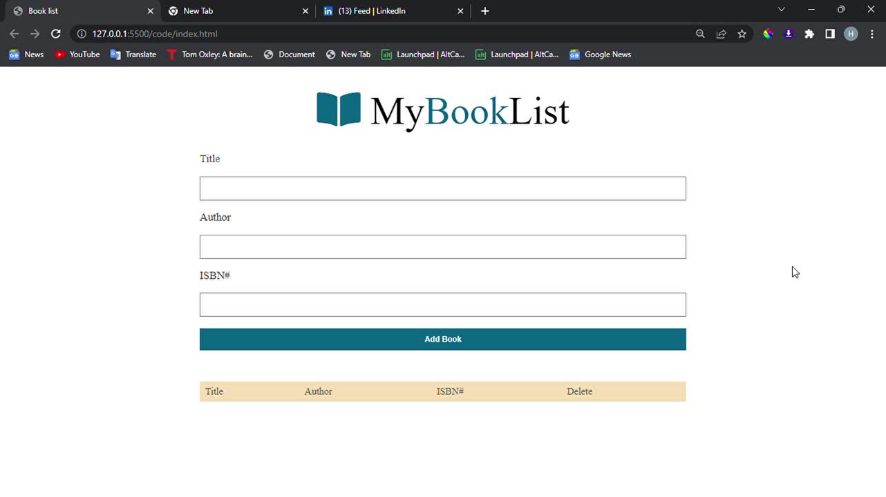 Himanshu Rajpoot on LinkedIn: This is my book list app. oop is used to ... Himanshu Rajpoot on LinkedIn: This is my book list app. oop is used to ...