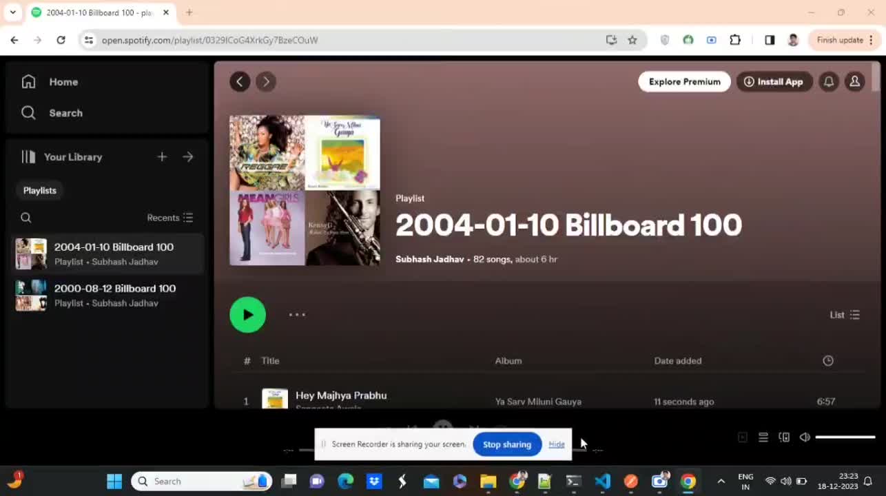#100daysofcode #python #webscraping #spotifyapi #musicadventure ... #100daysofcode #python #webscraping #spotifyapi #musicadventure ...