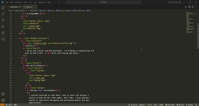 Atharva Pawar on LinkedIn: #internship #webdevelopment #codesoft Atharva Pawar on LinkedIn: #internship #webdevelopment #codesoft