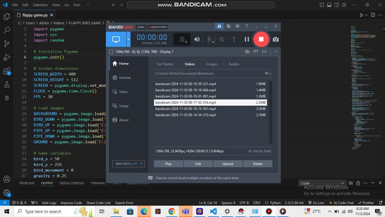 alisha nazir on LinkedIn: #gamedevelopment #python #pygame #flappybird ... alisha nazir on LinkedIn: #gamedevelopment #python #pygame #flappybird ...