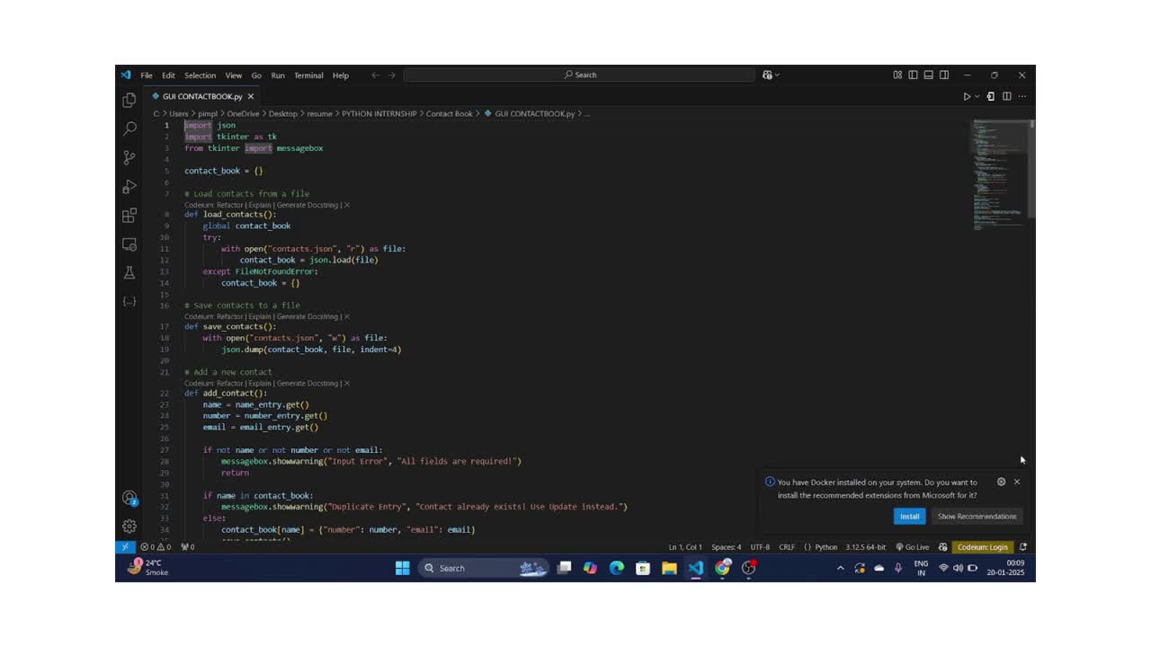Maitree Pimple on LinkedIn: #python #codsoft #internship Maitree Pimple on LinkedIn: #python #codsoft #internship
