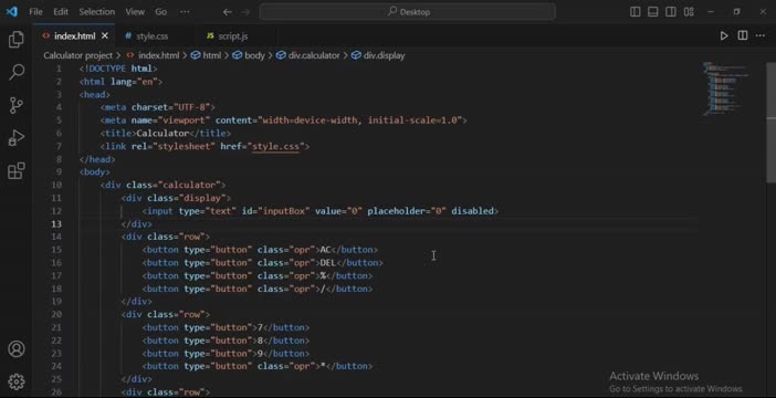 Shams Raza on LinkedIn: #internship #codingjourney #calculatorproject Shams Raza on LinkedIn: #internship #codingjourney #calculatorproject
