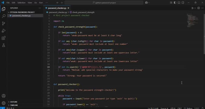 #python #coding #practice #passwordchecker #learning #developerjourney ... #python #coding #practice #passwordchecker #learning #developerjourney ...