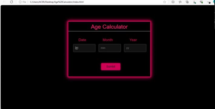 Yusra Ateeq on LinkedIn: #agecalculator #html #css #javascript # ... Yusra Ateeq on LinkedIn: #agecalculator #html #css #javascript # ...