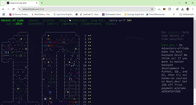 Saira arif on LinkedIn: #advent #code #journey #advent #puzzles # ... Saira arif on LinkedIn: #advent #code #journey #advent #puzzles # ...