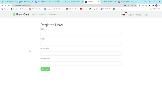 FreshCart e-commerce project using react js | Hasnaa Abdo posted on the ... FreshCart e-commerce project using react js | Hasnaa Abdo posted on the ...