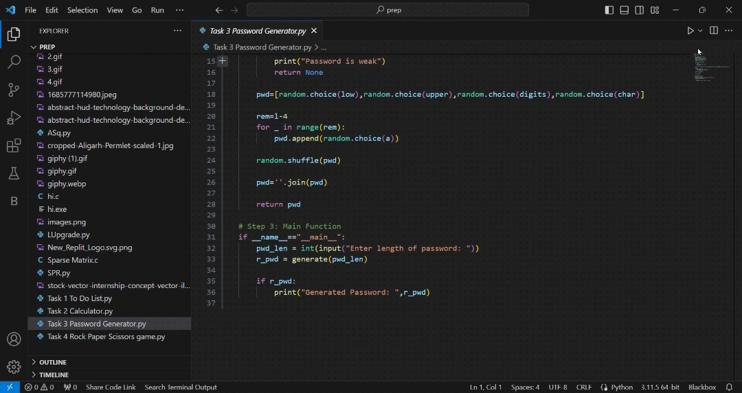 Priya Vratt Sharma on LinkedIn: #codsoft #pythonprogramming #python Priya Vratt Sharma on LinkedIn: #codsoft #pythonprogramming #python