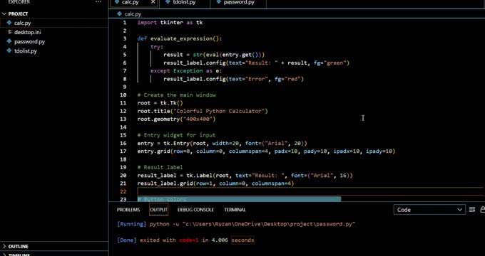 Completed Task 1: Simple Calculator with Python and Tkinter | Mansuri ... Completed Task 1: Simple Calculator with Python and Tkinter | Mansuri ...