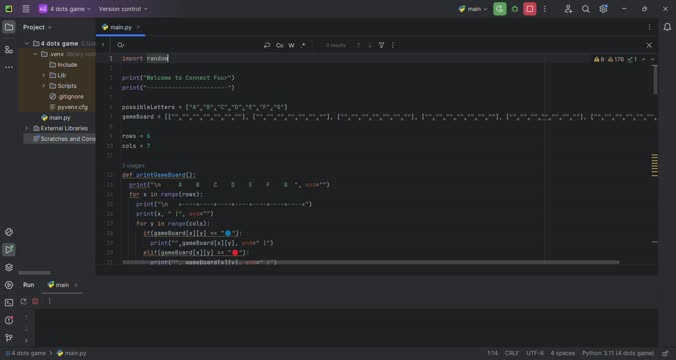 Launching Connect Four game in Python | Srushti Momale posted on the ... Launching Connect Four game in Python | Srushti Momale posted on the ...
