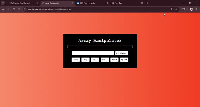 Wareesha Maryam on LinkedIn: #webdevelopment #javascript #html #css # ... Wareesha Maryam on LinkedIn: #webdevelopment #javascript #html #css # ...
