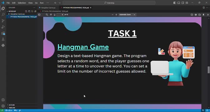 Umar Danish on LinkedIn: #python #coding #internship #hangmangame # ... Umar Danish on LinkedIn: #python #coding #internship #hangmangame # ...