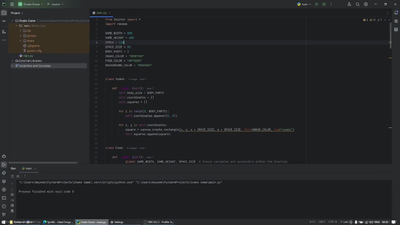 Pallabi Saha on LinkedIn: Week 3 Task: Making a snake game using python ... Pallabi Saha on LinkedIn: Week 3 Task: Making a snake game using python ...