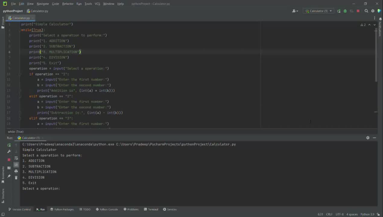 Pradeep sagar Nayak on LinkedIn: #python #programming #internpe Pradeep sagar Nayak on LinkedIn: #python #programming #internpe
