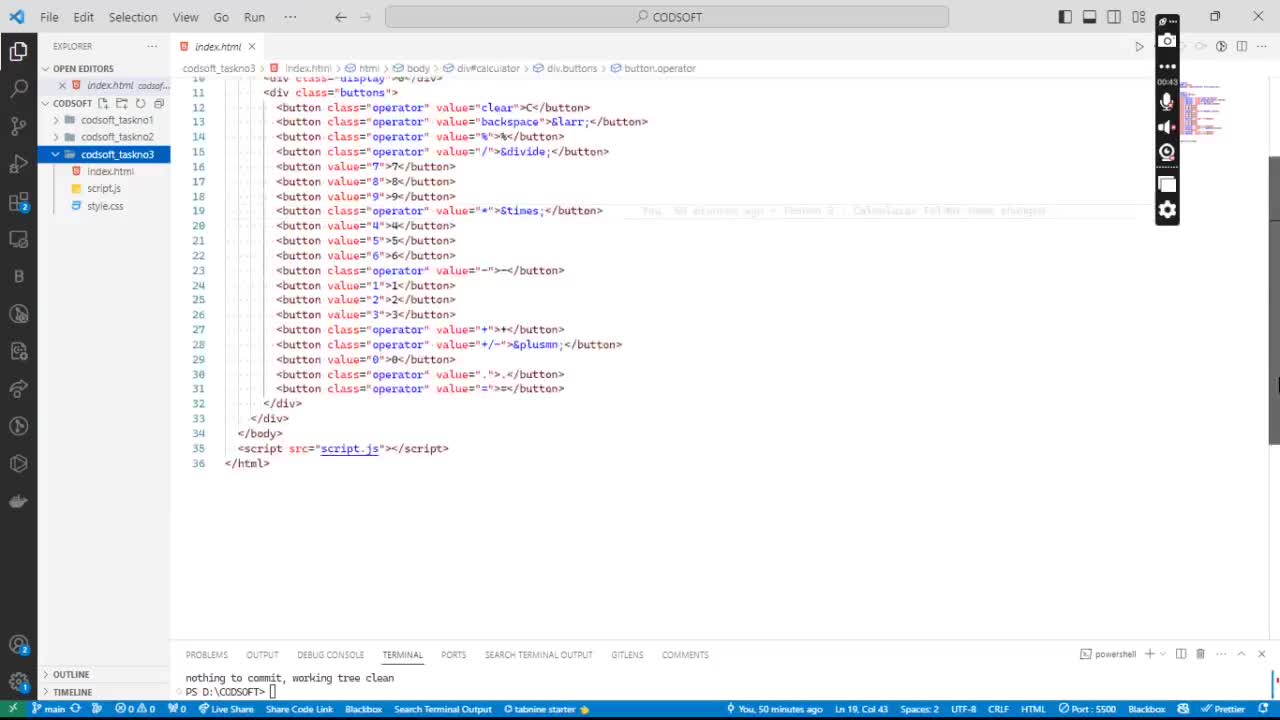 Built a calculator for CodSoft Task3 | Masroor Ahmed posted on the ... Built a calculator for CodSoft Task3 | Masroor Ahmed posted on the ...