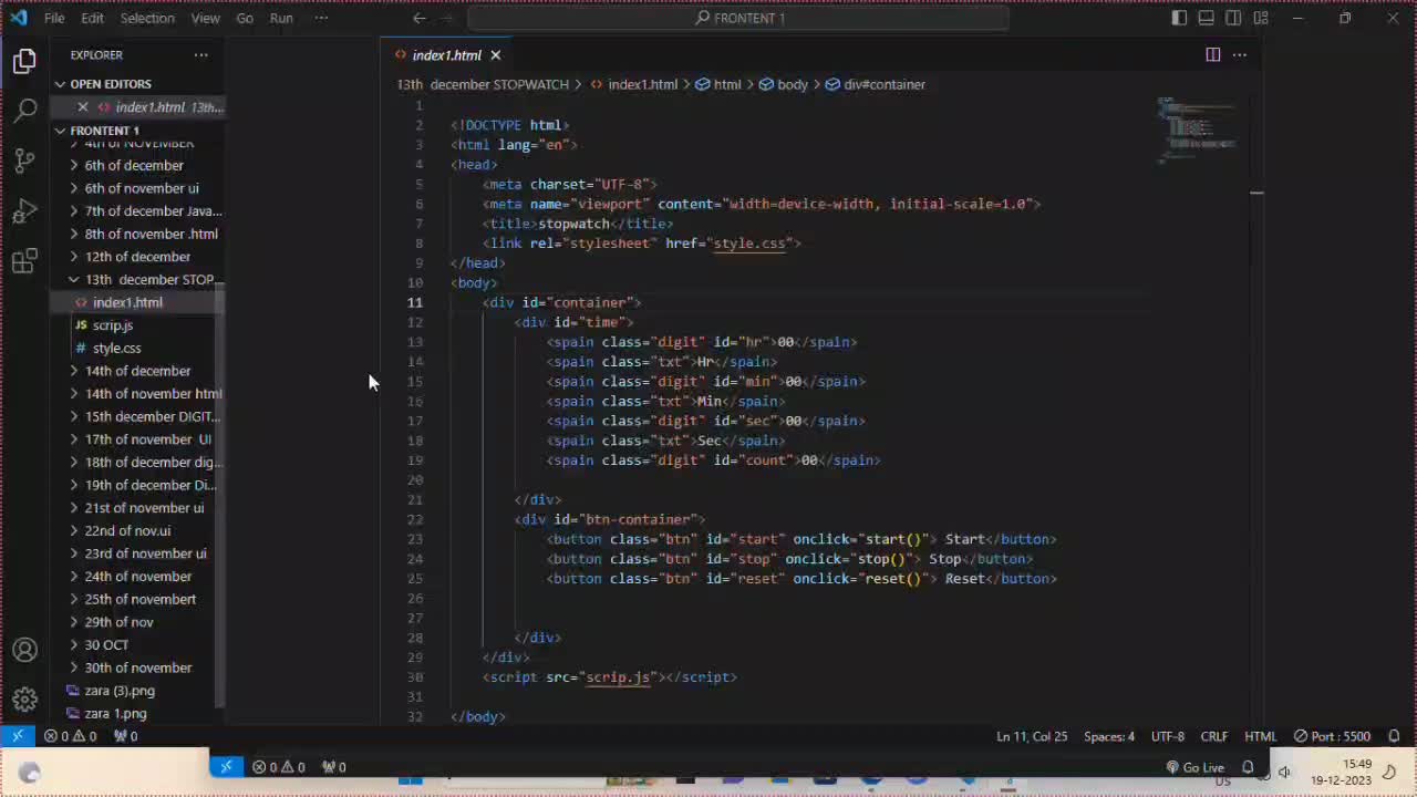 Pawan Kumar on LinkedIn: Just created a Stopwatch using html ,css and ... Pawan Kumar on LinkedIn: Just created a Stopwatch using html ,css and ...