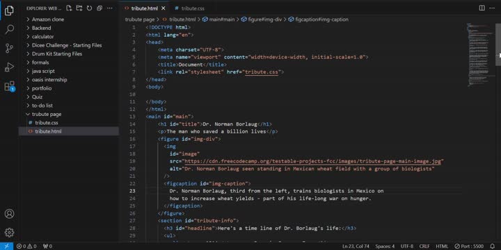 Aman Sharma on LinkedIn: built a basic tribute page using html & css Aman Sharma on LinkedIn: built a basic tribute page using html & css