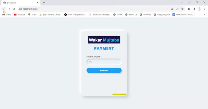Wakar Mujtaba on LinkedIn: #paymentgateway #laraveldeveloper #razorpay ... Wakar Mujtaba on LinkedIn: #paymentgateway #laraveldeveloper #razorpay ...