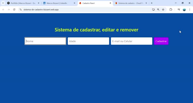 Marcos Bizzarri no LinkedIn: #react #crud #desenvolvimentoweb #frontend ... Marcos Bizzarri no LinkedIn: #react #crud #desenvolvimentoweb #frontend ...