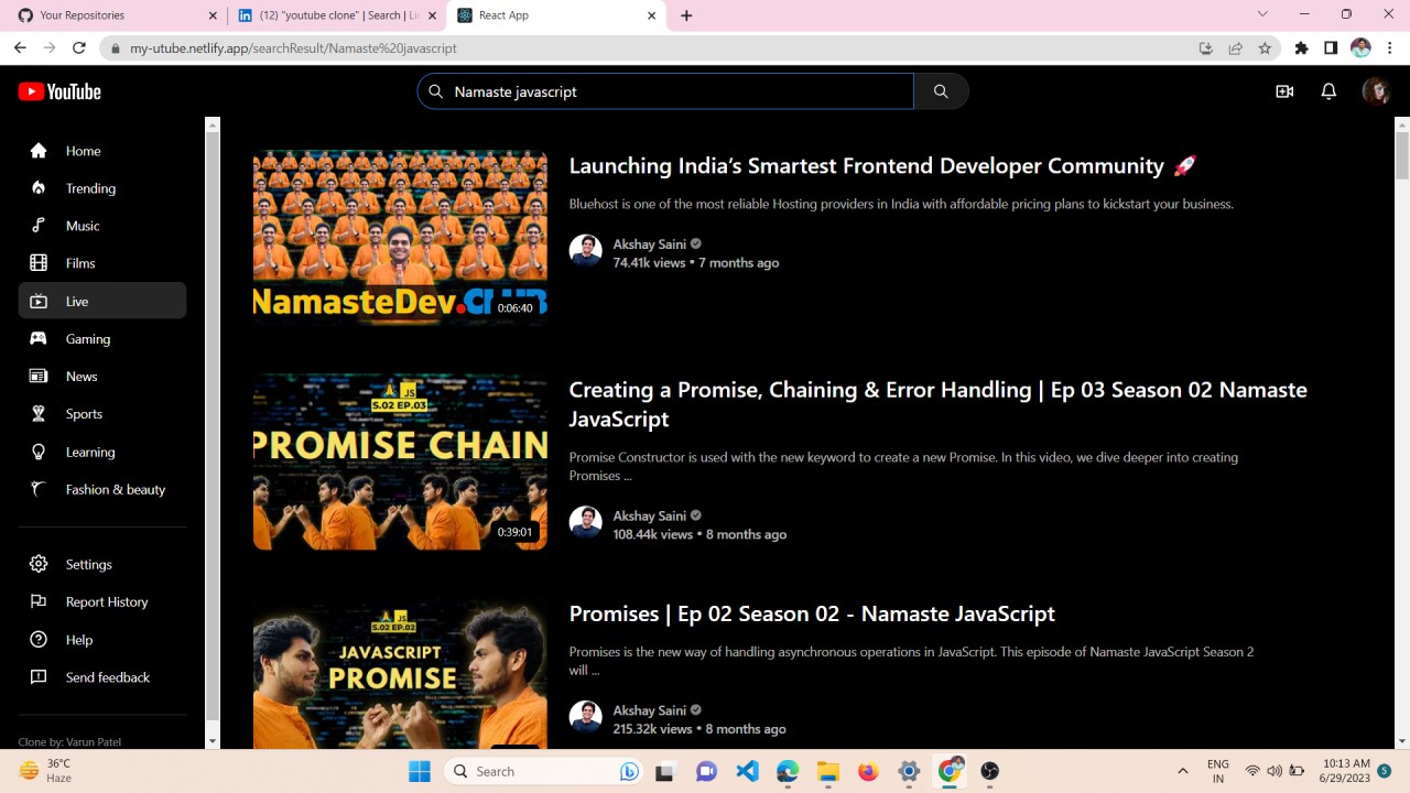 varun patel on LinkedIn: #mytube #youtubeclone #react #tailwindcss # ... varun patel on LinkedIn: #mytube #youtubeclone #react #tailwindcss # ...