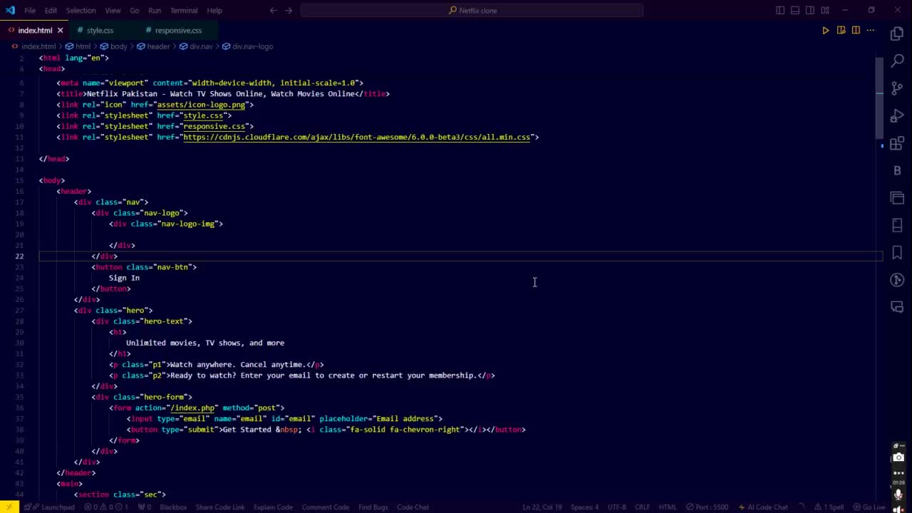 Hina Nadeem on LinkedIn: Created Responsive Netflix Clone using HTML ... Hina Nadeem on LinkedIn: Created Responsive Netflix Clone using HTML ...