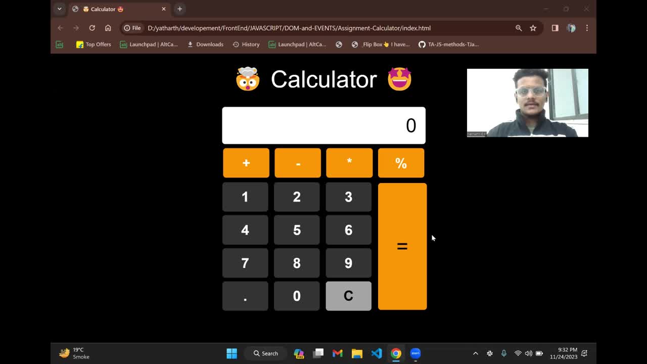 How a simple calculator works with HTML, CSS and JavaScript | Yatharth ... How a simple calculator works with HTML, CSS and JavaScript | Yatharth ...