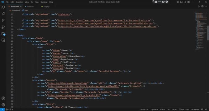 Priyanshi Agrawal on LinkedIn: #intern #html #css #javascript #bharatintern Priyanshi Agrawal on LinkedIn: #intern #html #css #javascript #bharatintern