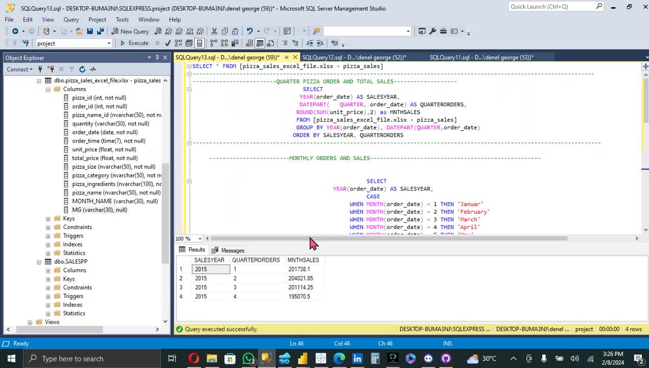 SQL queries for pizza sales data | Seun Lucas posted on the topic ... SQL queries for pizza sales data | Seun Lucas posted on the topic ...