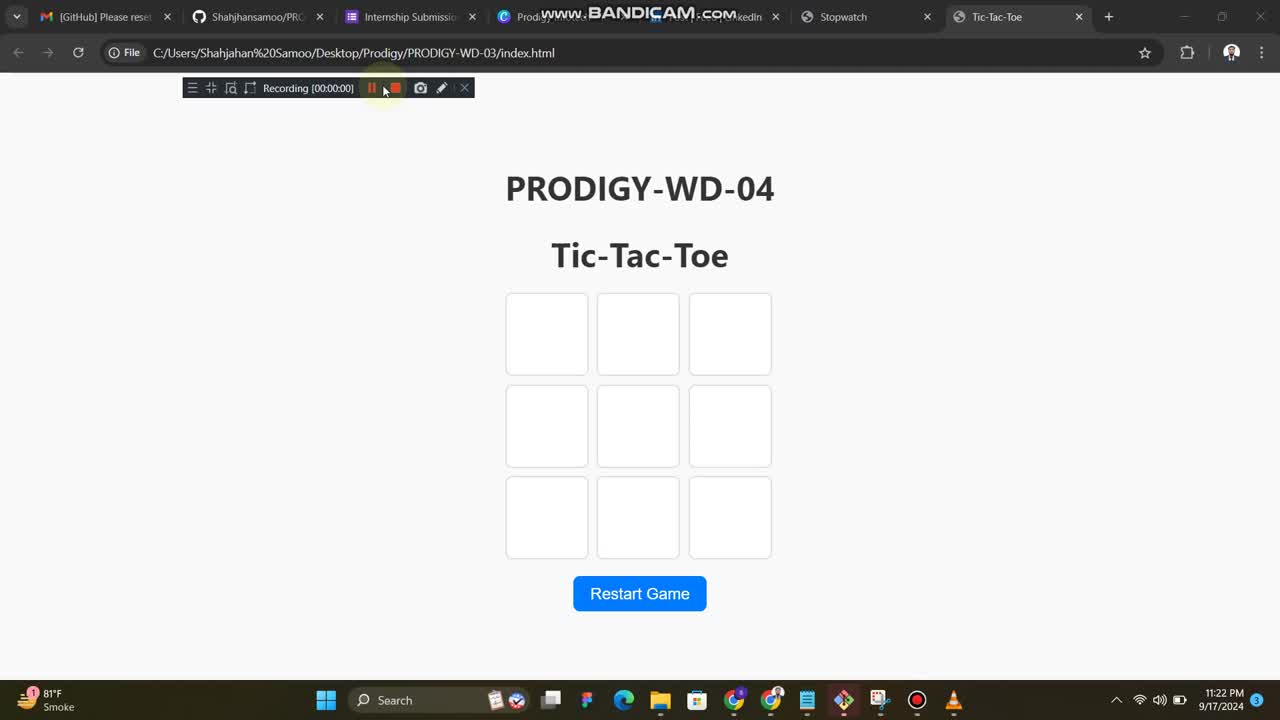 Shahjahan Samoo on LinkedIn: I've created Tic Tac Game web-app using ... Shahjahan Samoo on LinkedIn: I've created Tic Tac Game web-app using ...