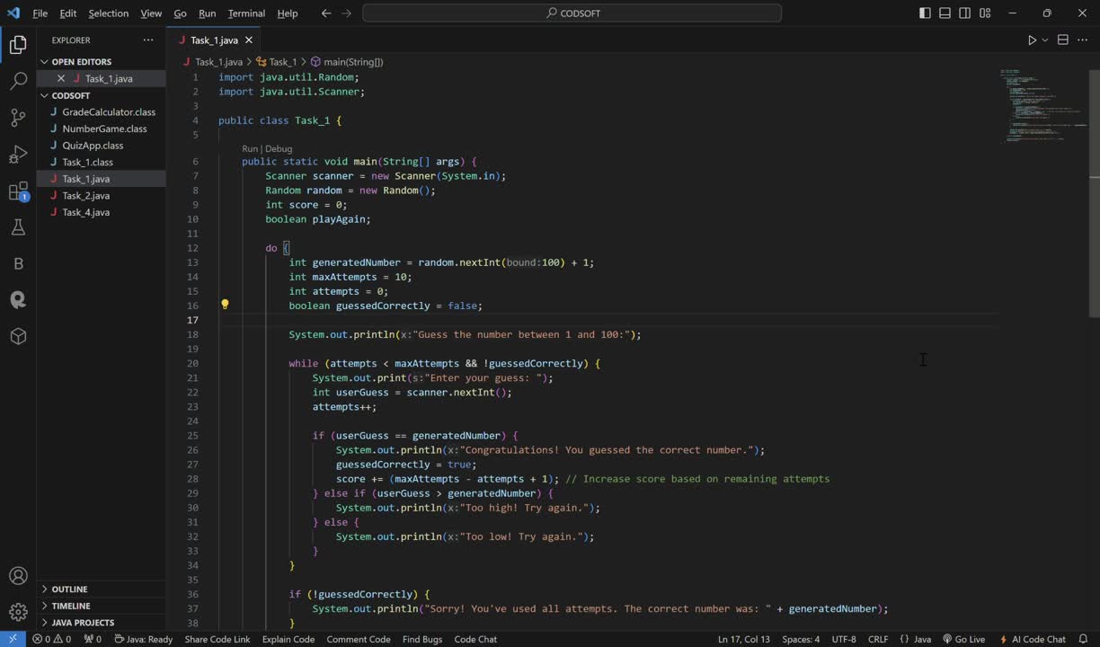 Mohammad Hanzala on LinkedIn: #java #coding #problemsolving #codsoft Mohammad Hanzala on LinkedIn: #java #coding #problemsolving #codsoft