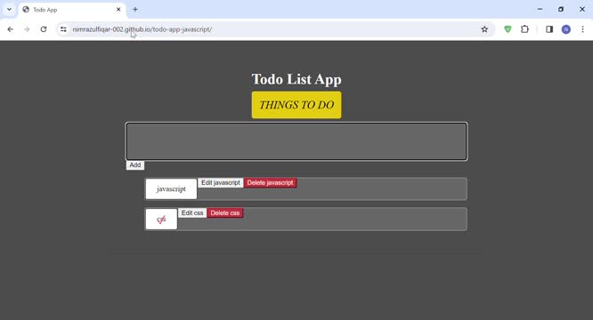 Nimra Zulfiqar on LinkedIn: #codingadventures #javascript #todolistapp ... Nimra Zulfiqar on LinkedIn: #codingadventures #javascript #todolistapp ...