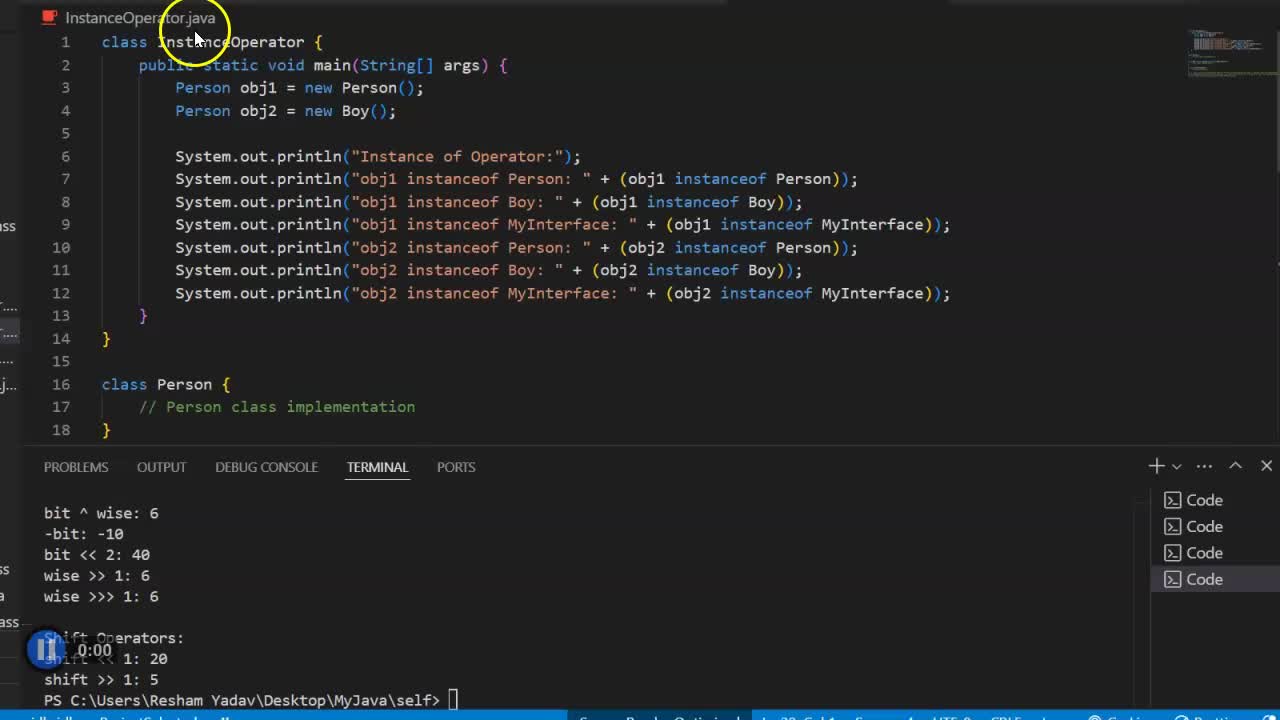 Java code: polymorphism in operators | Resham Yadav posted on the topic ... Java code: polymorphism in operators | Resham Yadav posted on the topic ...