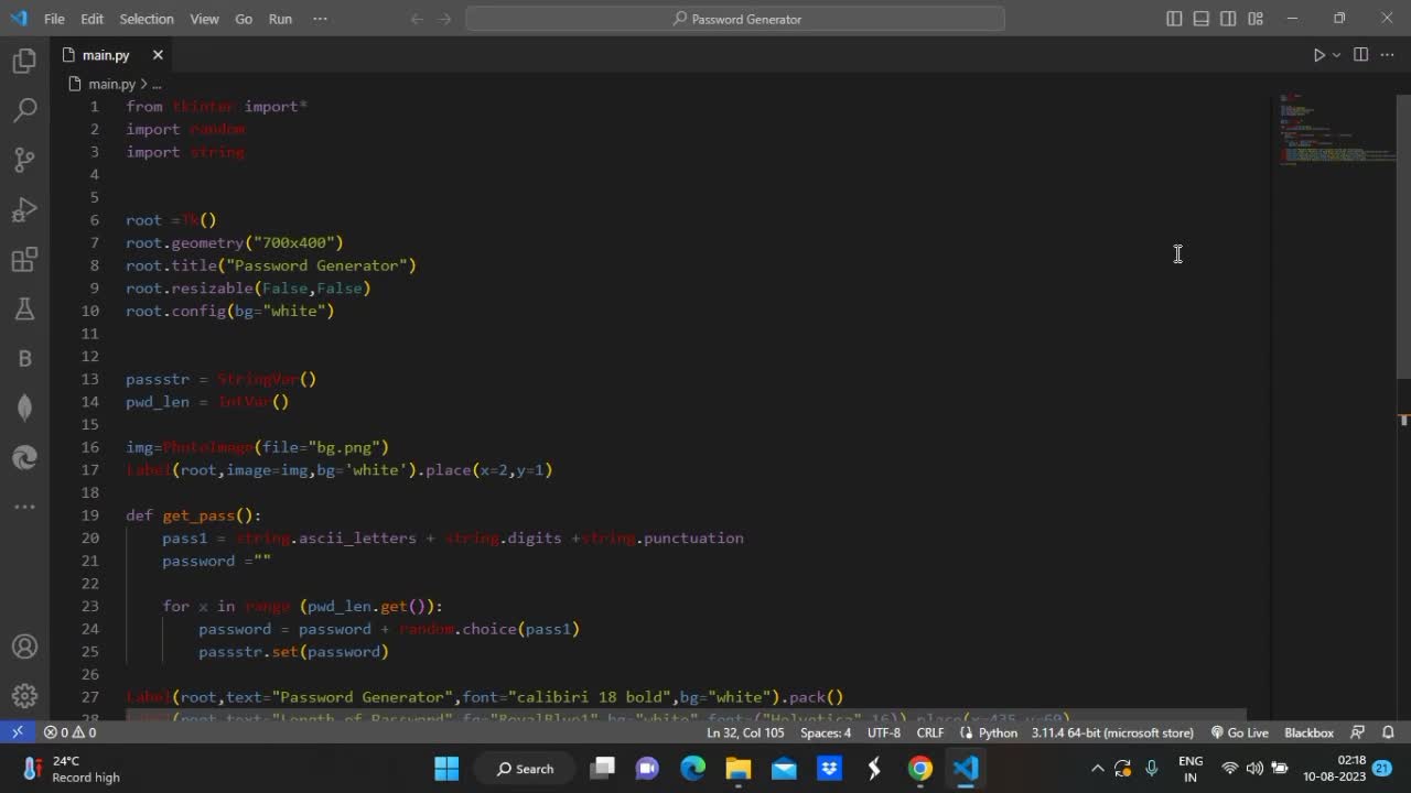 Shubham Sontakke on LinkedIn: #passwordgenerator #python # ... Shubham Sontakke on LinkedIn: #passwordgenerator #python # ...