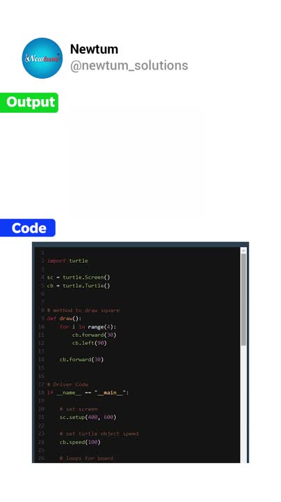 Newtum Solutions Pvt Ltd on LinkedIn: #newtum #python # ... Newtum Solutions Pvt Ltd on LinkedIn: #newtum #python # ...