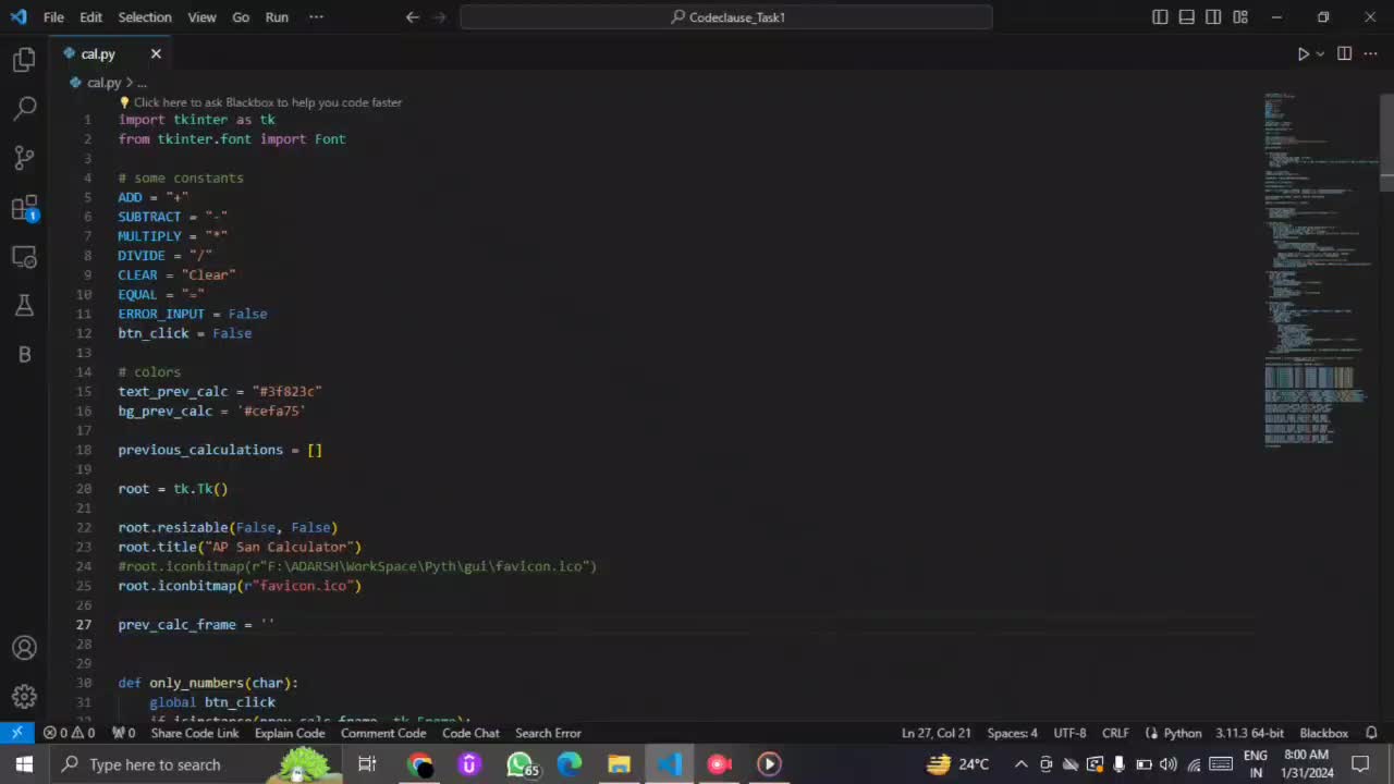 Launching CodeClause's Python Calculator project | Piyush Jain posted ... Launching CodeClause's Python Calculator project | Piyush Jain posted ...