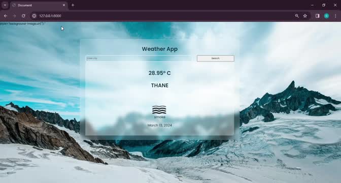 Created a weather app using Django | Gorika Singh posted on the topic ... Created a weather app using Django | Gorika Singh posted on the topic ...