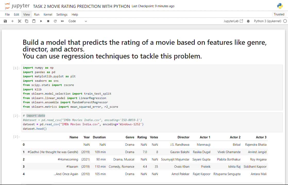#codsoft #coding #python #pythonprogramming #codsoft #data_science ... #codsoft #coding #python #pythonprogramming #codsoft #data_science ...