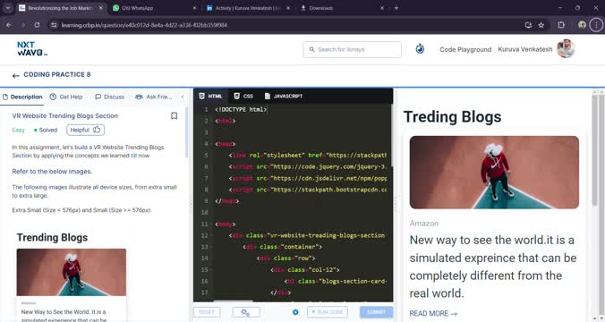 Kuruva Venkatesh on LinkedIn: #day #30daysofcodechallenge #ccbp # ... Kuruva Venkatesh on LinkedIn: #day #30daysofcodechallenge #ccbp # ...