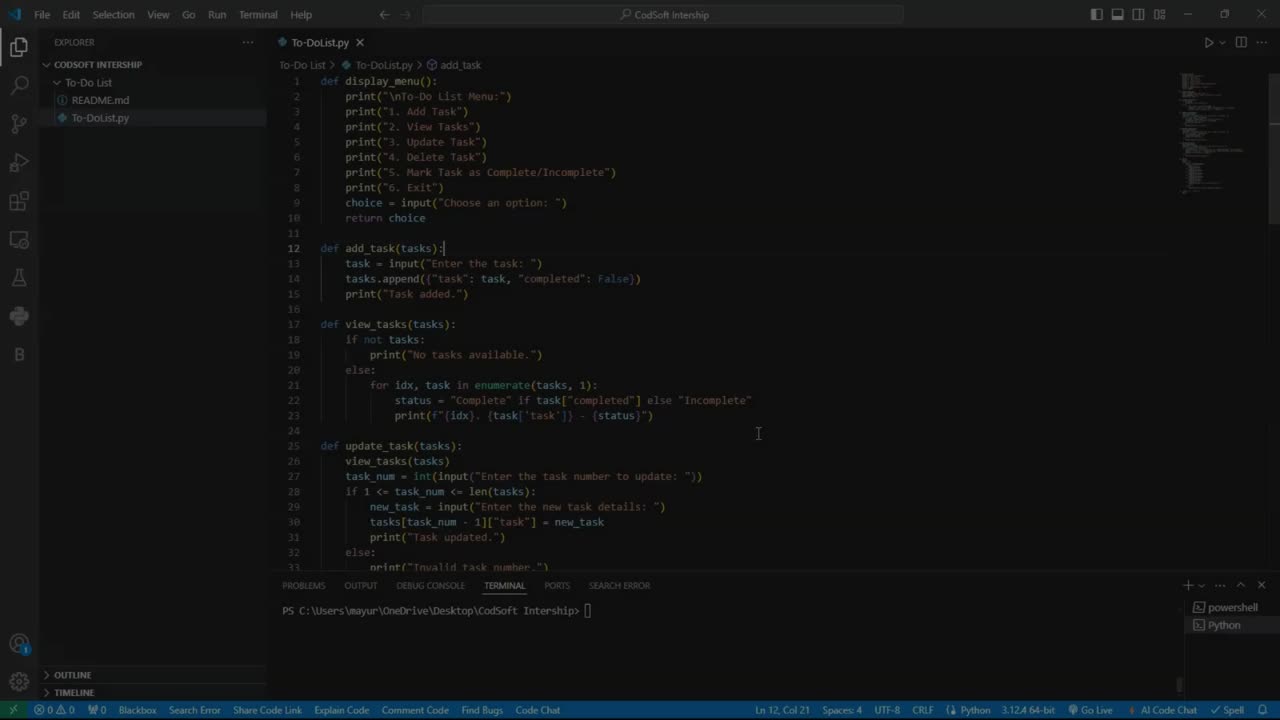Jayanth Mayur H on LinkedIn: #python #programming #internship #codsoft ... Jayanth Mayur H on LinkedIn: #python #programming #internship #codsoft ...