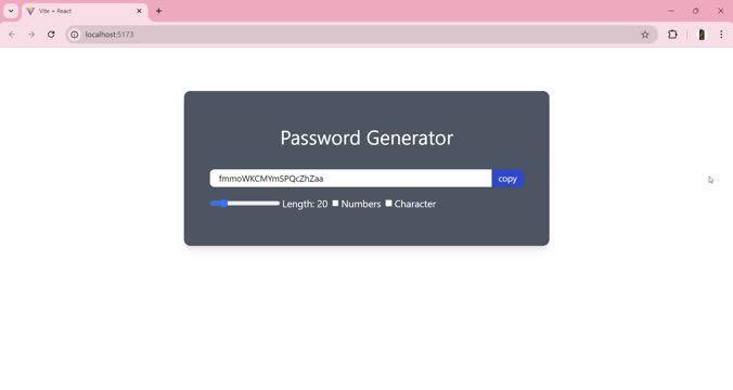 Deepti Soni on LinkedIn: #passwordgenerator #reactjs #newproject # ... Deepti Soni on LinkedIn: #passwordgenerator #reactjs #newproject # ...