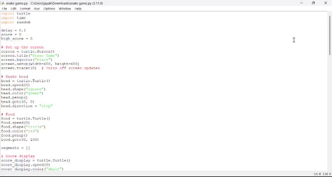 #python #gamedevelopment #coding #snakegame #project #programming ... #python #gamedevelopment #coding #snakegame #project #programming ...